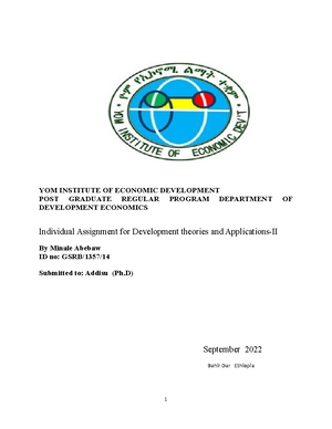 Meleku zerihun project 2 - BAHIR DAR UNIVERSITY BAHIR DAR INSTITUTE OF ...