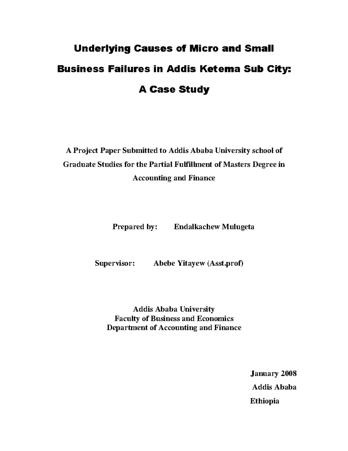 Endalkachew Mulugeta - its good - Underlying Causes of Micro and ...