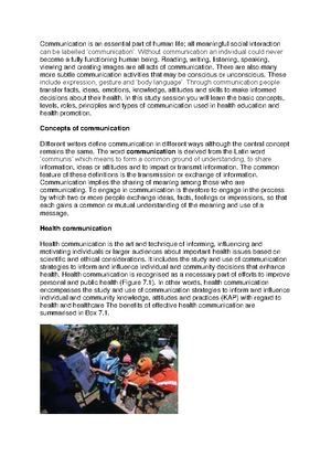 Communication is an essential part of human life - 1 Health ...