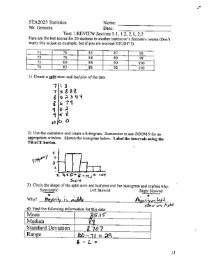 Statistics Final Project Sample Online (T-Test)-1 - Statistics Final ...