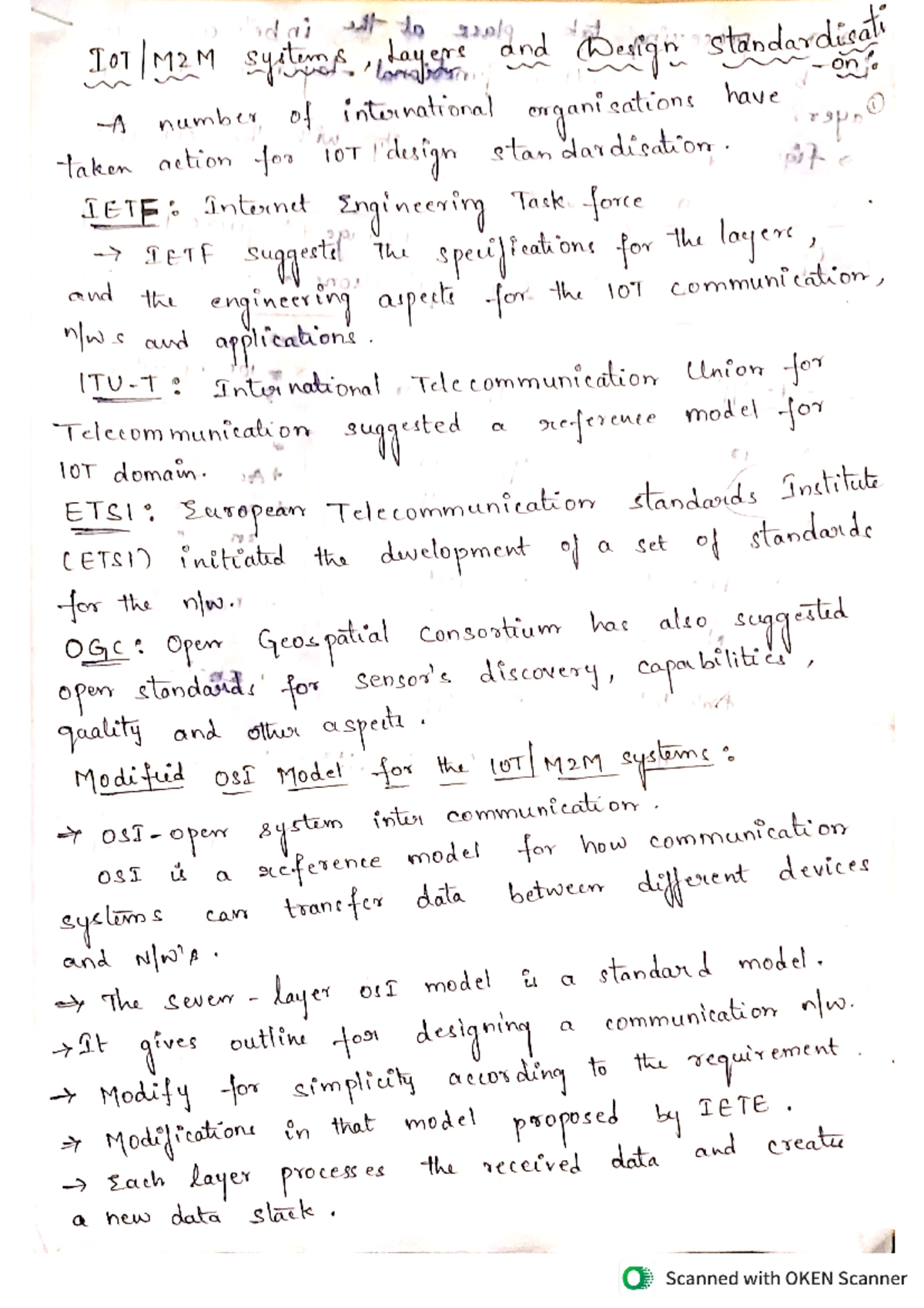 IOT unit2 ( IOT M2M system layers and communication Technologies ...