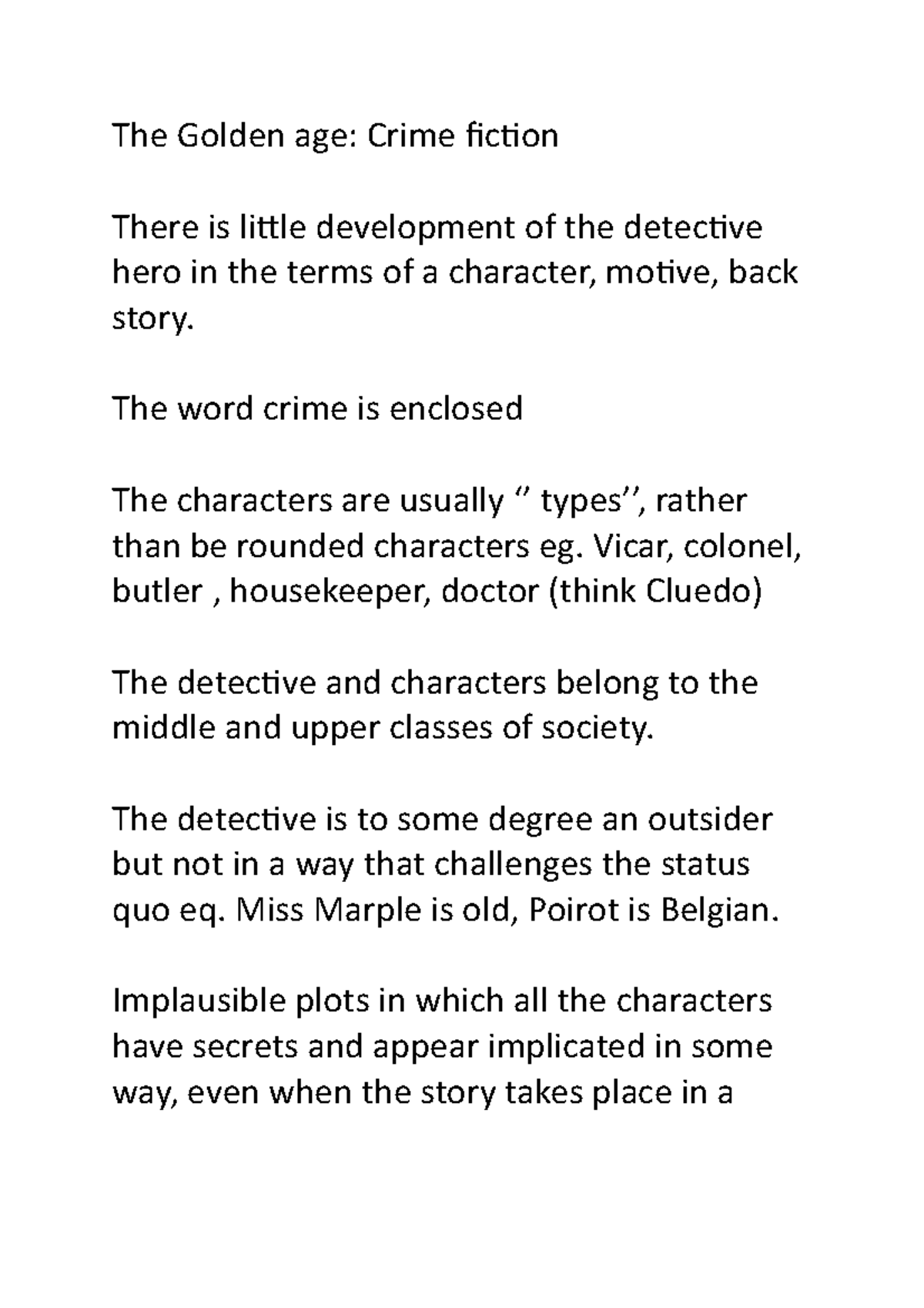 The Golden age - Crime fiction - The Golden age: Crime fic3on There is ...