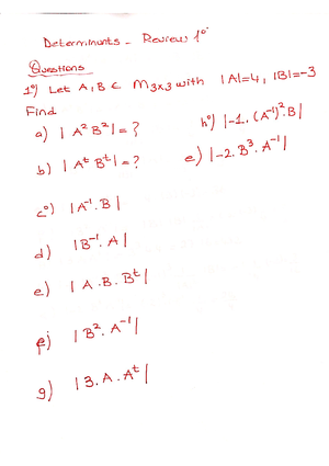 Example exam questions solutions - Introduction to Deep Learning (I2DL) Mock Exam - Solutions ...