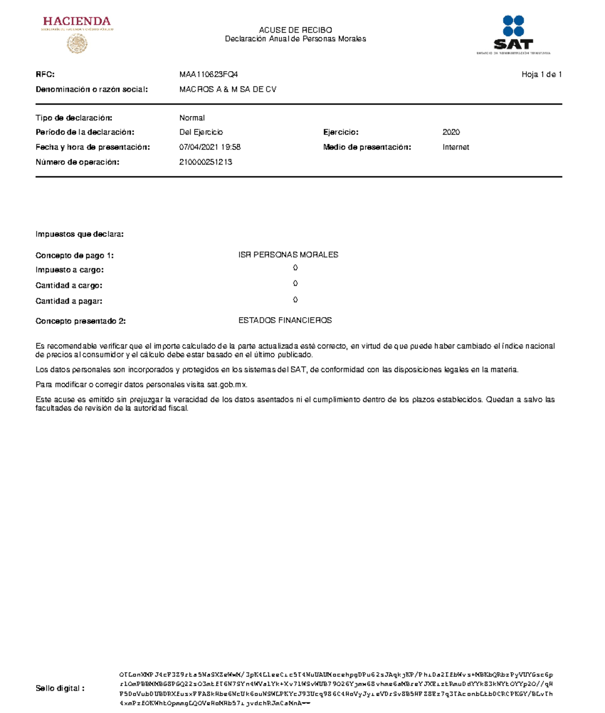 Aacuse de documento para una empresa tomenla como ejemplo de busqueda ...