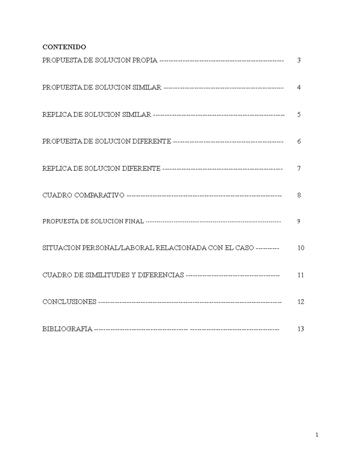 Evidencia 1 Administracion de operaciones - CONTENIDO PROPUESTA DE SOLUCION PROPIA - PROPUESTA ...