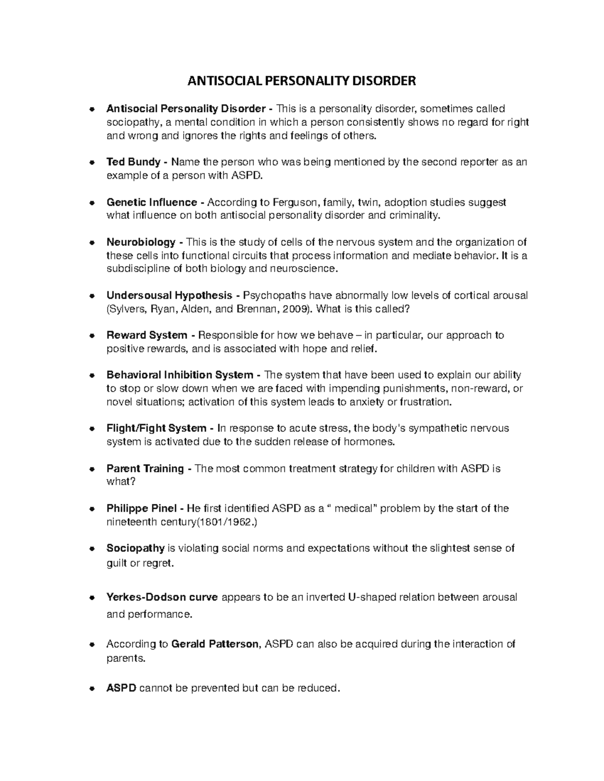 ASDP-QA - Guide for ASDP - Physiological Psychology - Studocu