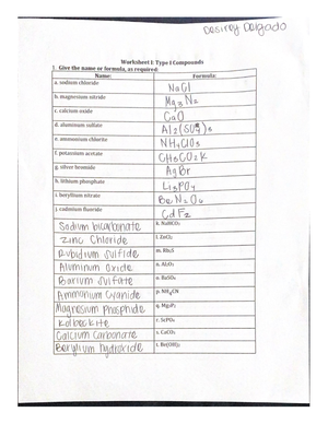 CHEM 100 exercises - CHEM 100 - Studocu