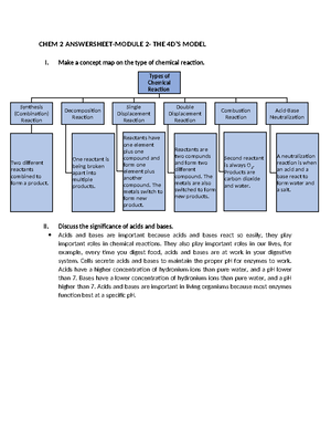 CHEM - FAMILIARIZATION OF LABORATORY APPARATUS - EXERCISE # 2 ...