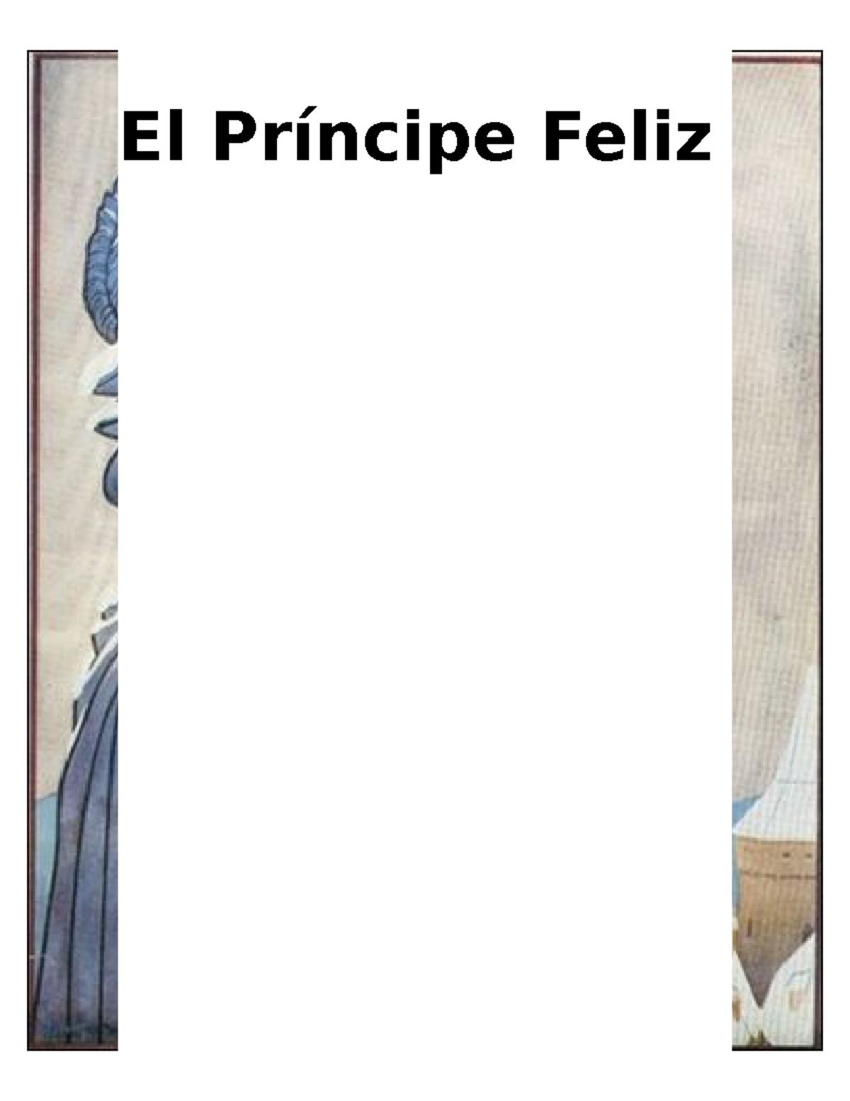 El Príncipe Feliz - vb fghn - El Príncipe Feliz Datos del Cuento " El ...