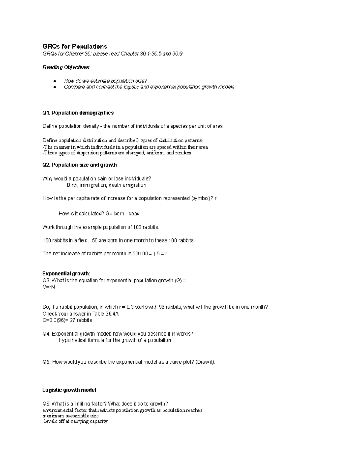 Lesson 19 Guided Reading Questions - BIOL 101 - UNC Chapel Hill - Studocu