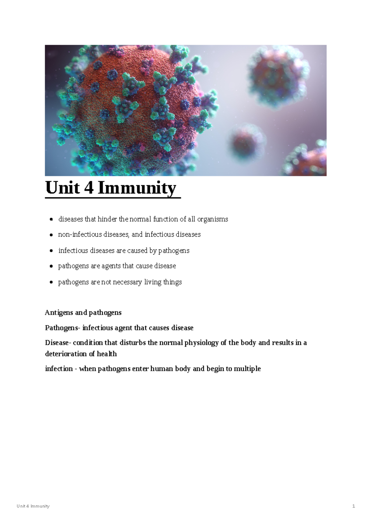 Unit 4 Immunity - Unit 4 Immunity diseases that hinder the normal ...
