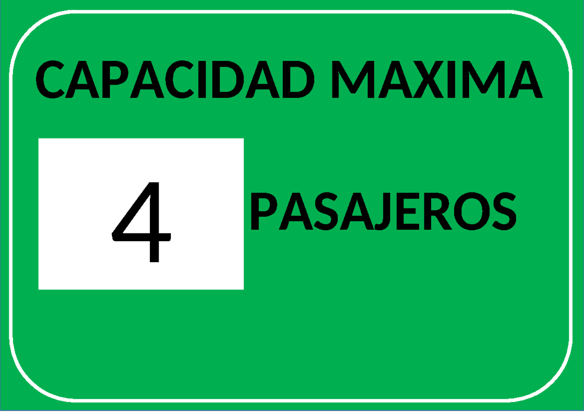 Pasajeros - Seguridad Y Salud Ocupacional En Minería - CAPACIDAD MAXIMA ...