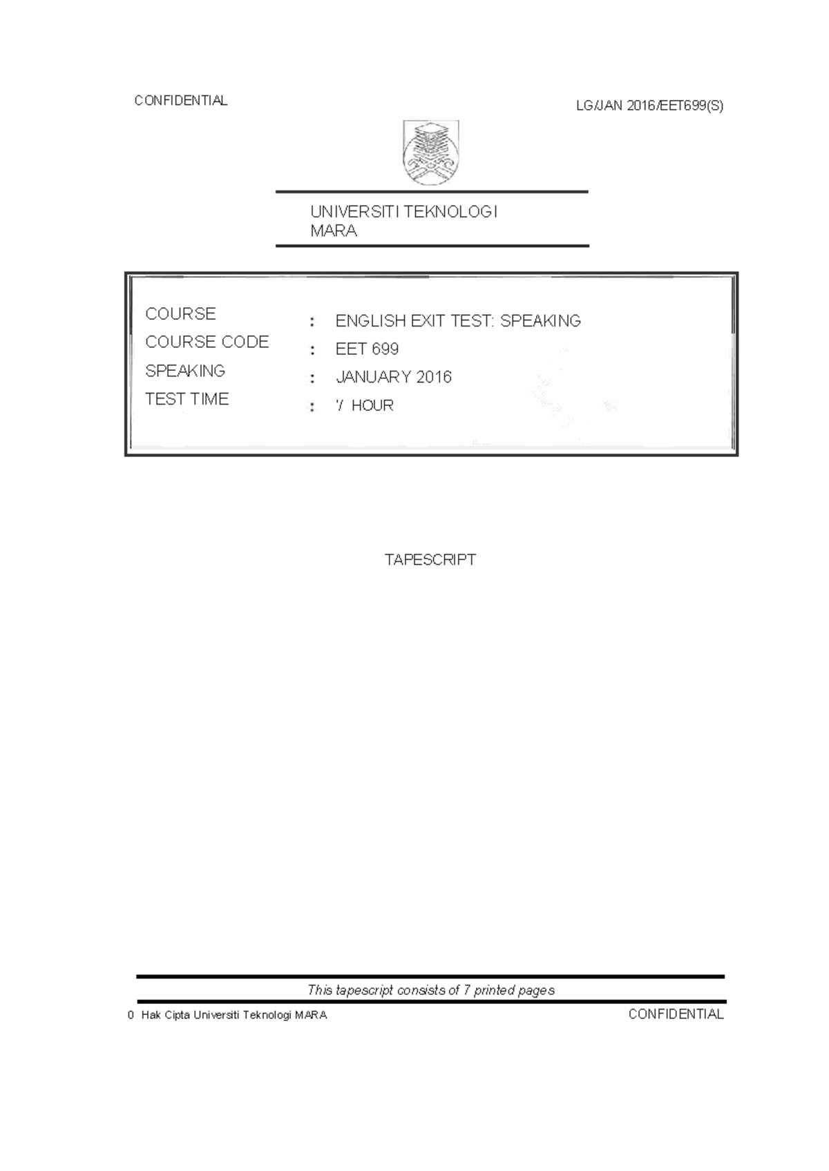 EET - 03 - EET Sample Sample - 0 Hak Cipta Universiti Teknologi MARA ...