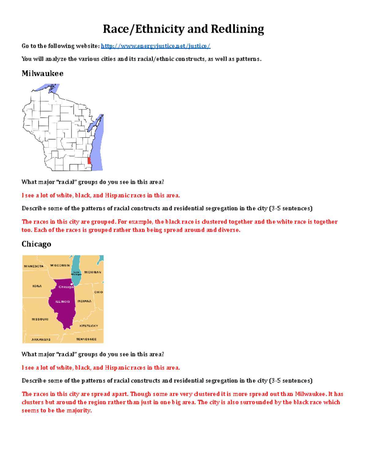 Copy of Race and Redlining - Race/Ethnicity and Redlining Go to the ...