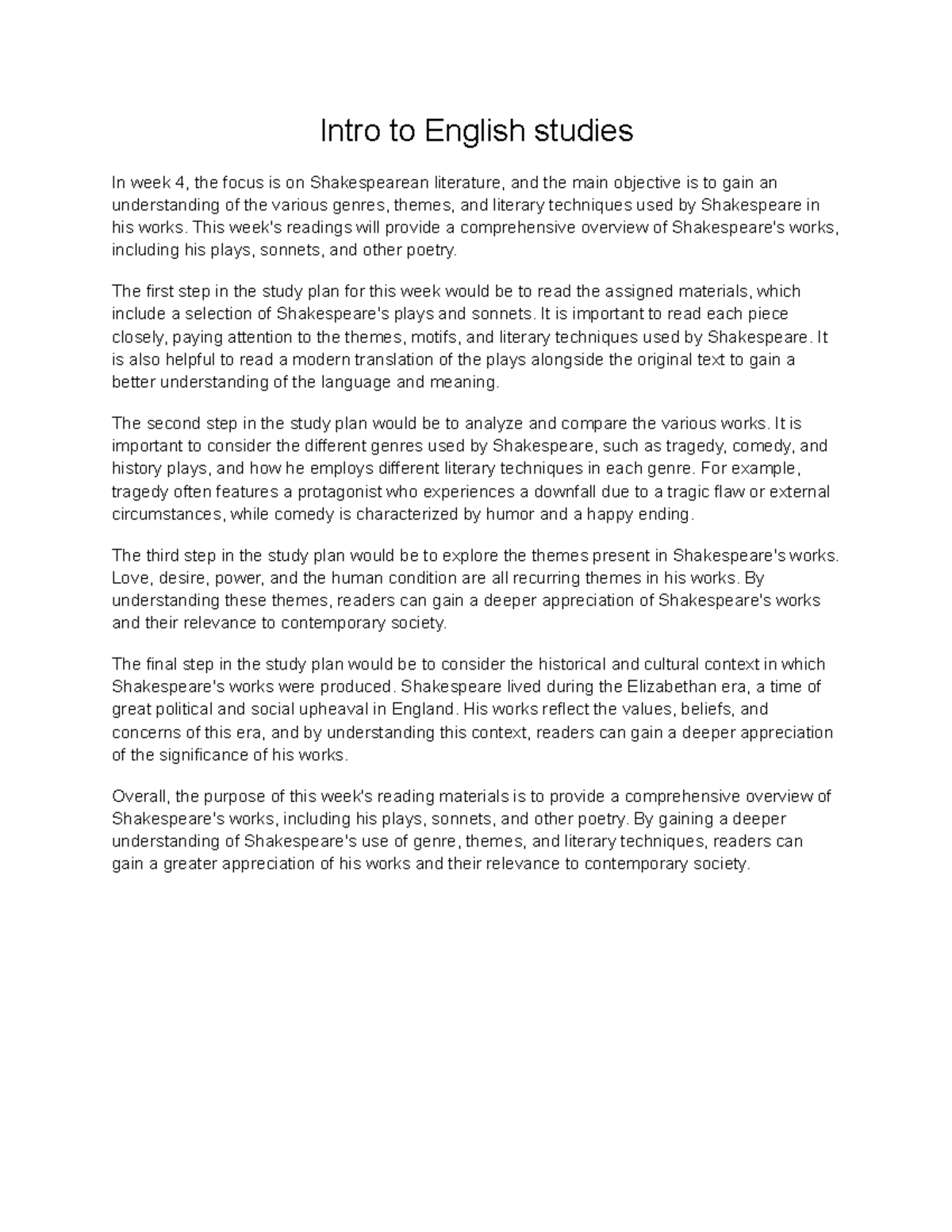 Intro to English studies - Lesson 4 pt.2 - Intro to English studies In ...