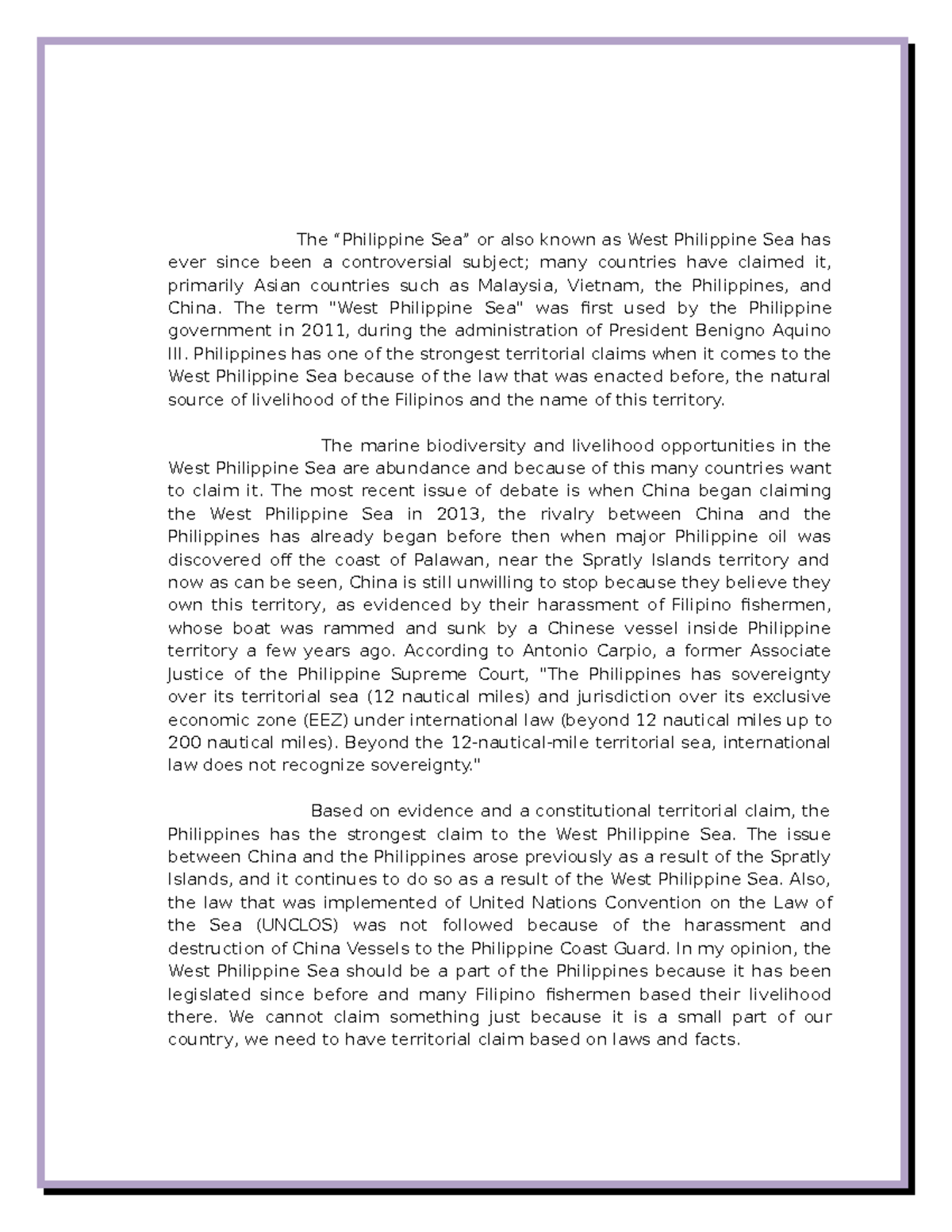 History - WEST Philippine SEA - The “Philippine Sea” or also known as ...