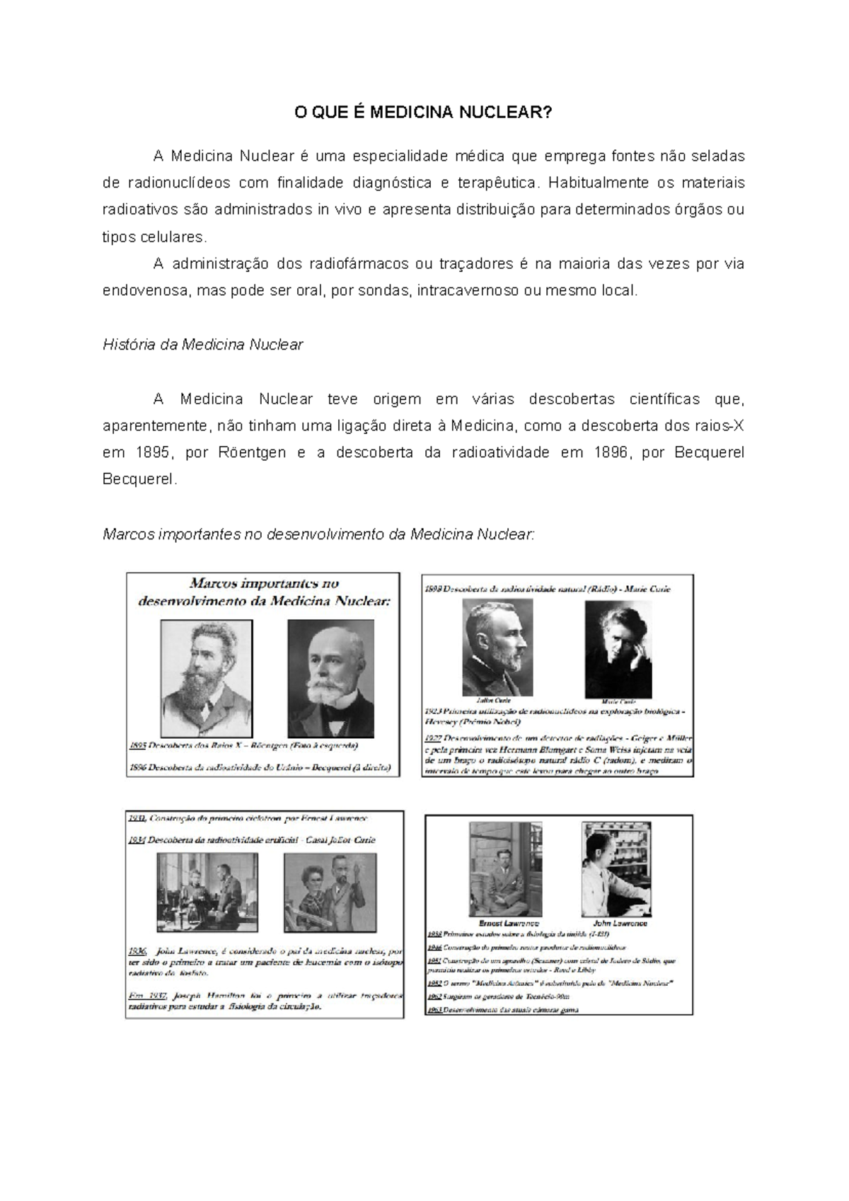 O que é medicina nuclear - O QUE É MEDICINA NUCLEAR? A Medicina Nuclear é uma especialidade ...