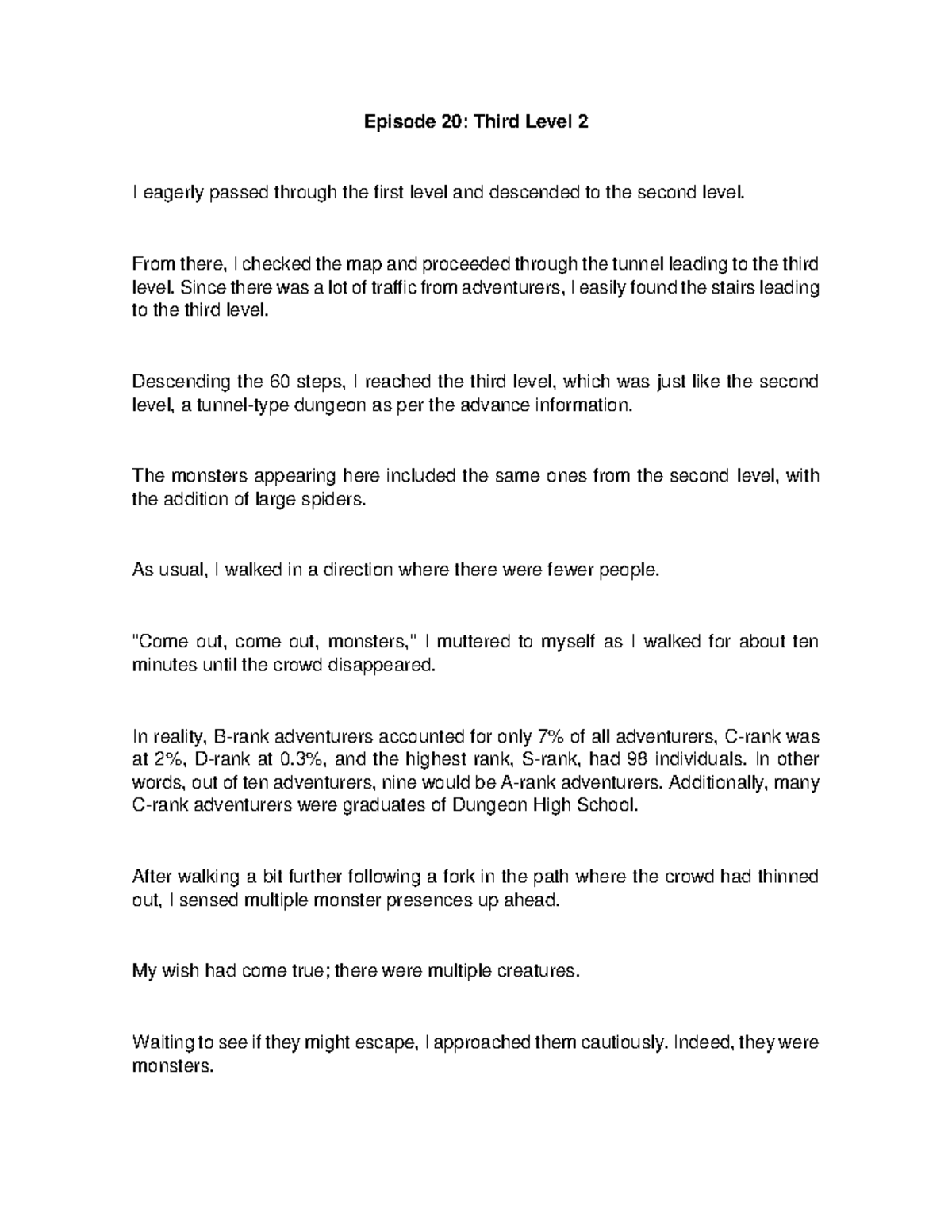Episode 20 - Historia episodio 20 - Episode 20: Third Level 2 I eagerly ...