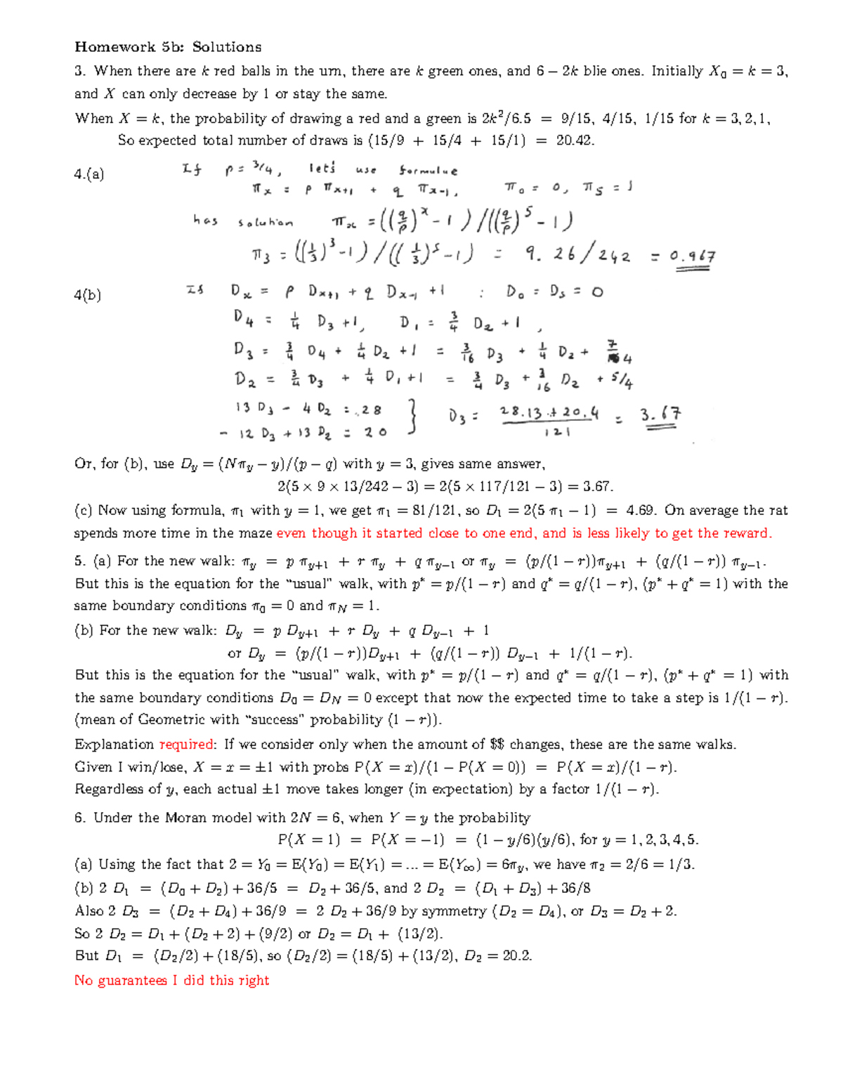 396 hwk5b soln - Spring 2018 Math 396 hw5part2 answers (Prof Elizabeth ...