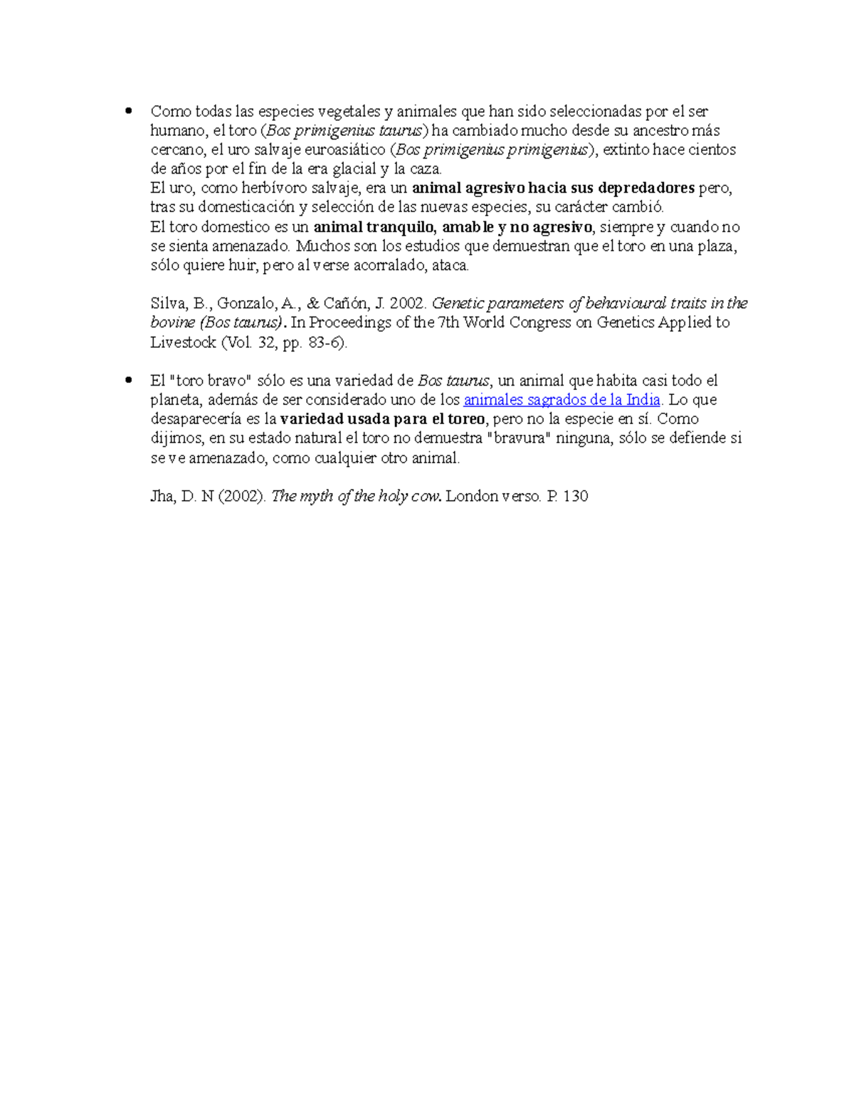 Refutaciones - ewfwefwe - Como todas las especies vegetales y animales ...