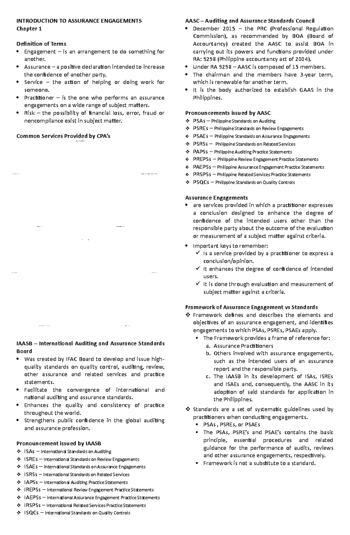 Chapter-1- Introduction-TO- Assurance- Engagements - Assurance and ...