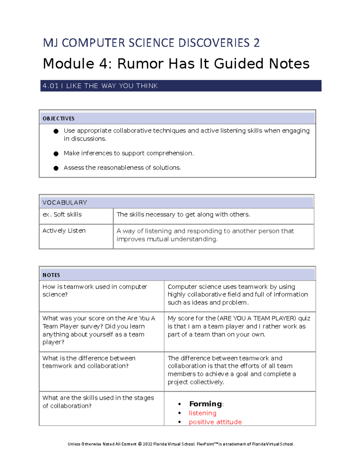 MJ CSD2 - Mod4 Guided Notes (25) - MJ COMPUTER SCIENCE DISCOVERIES 2 ...