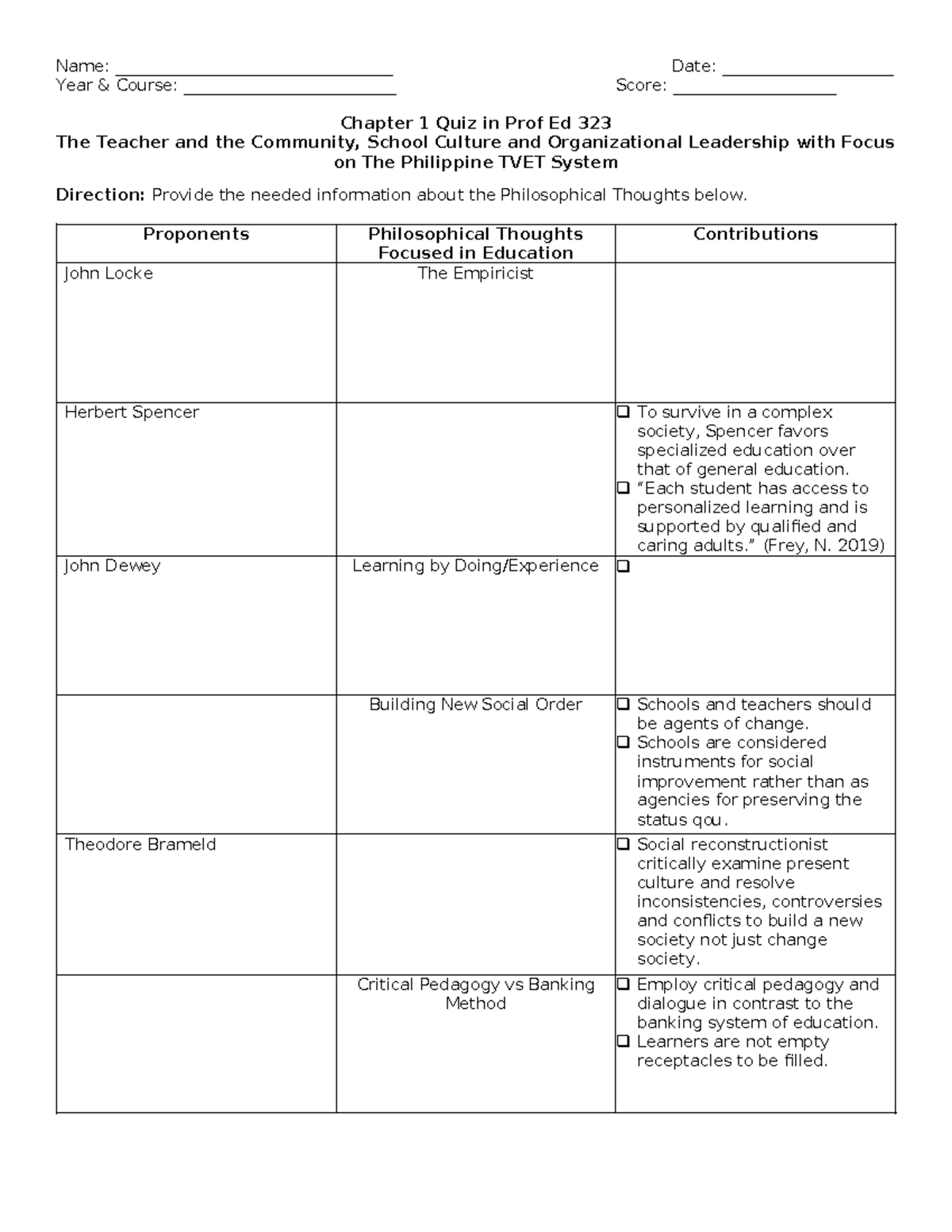Chapter 1 - Homework Activity - Name ...