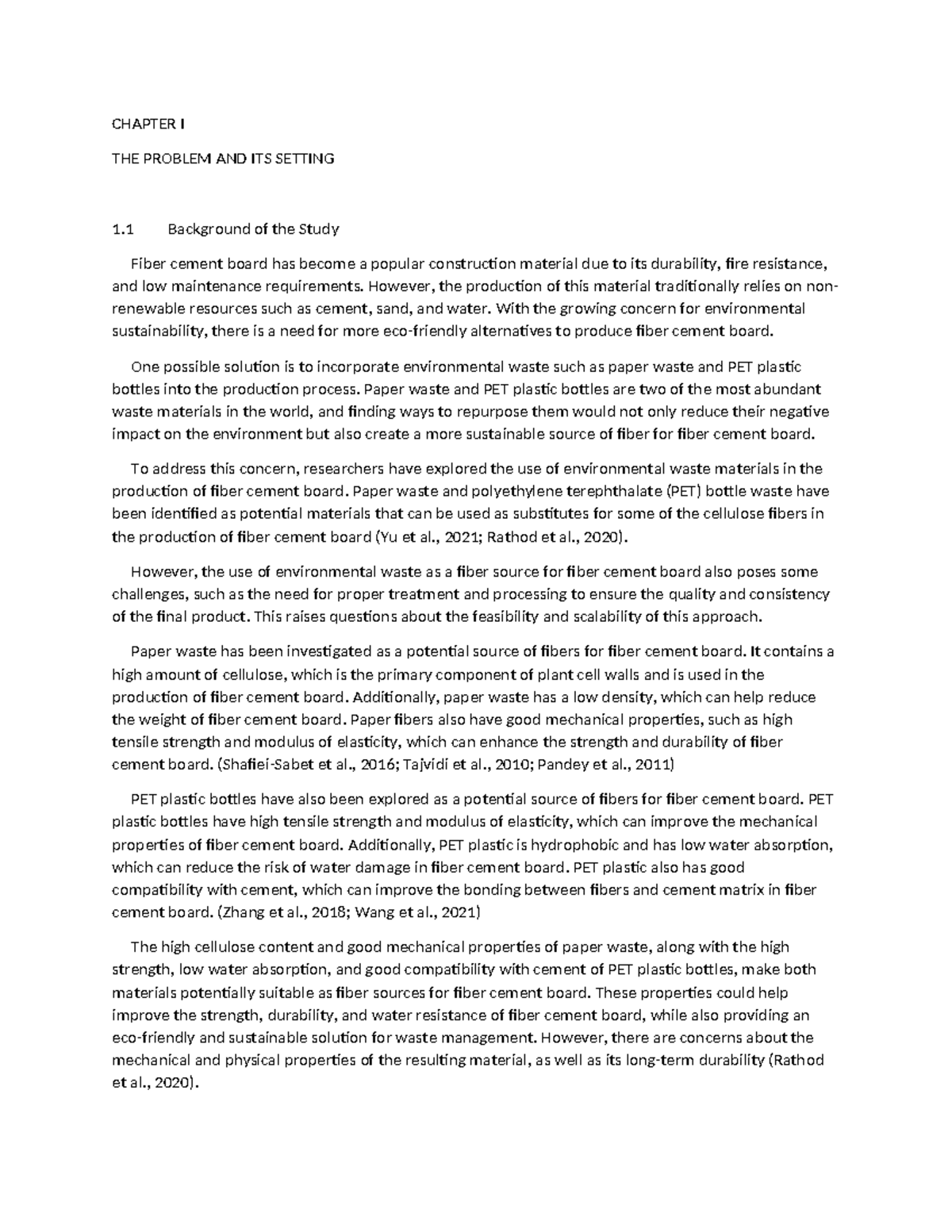 Chap 1 - Research Introduction - CHAPTER I THE PROBLEM AND ITS SETTING 1 Background of the Study ...