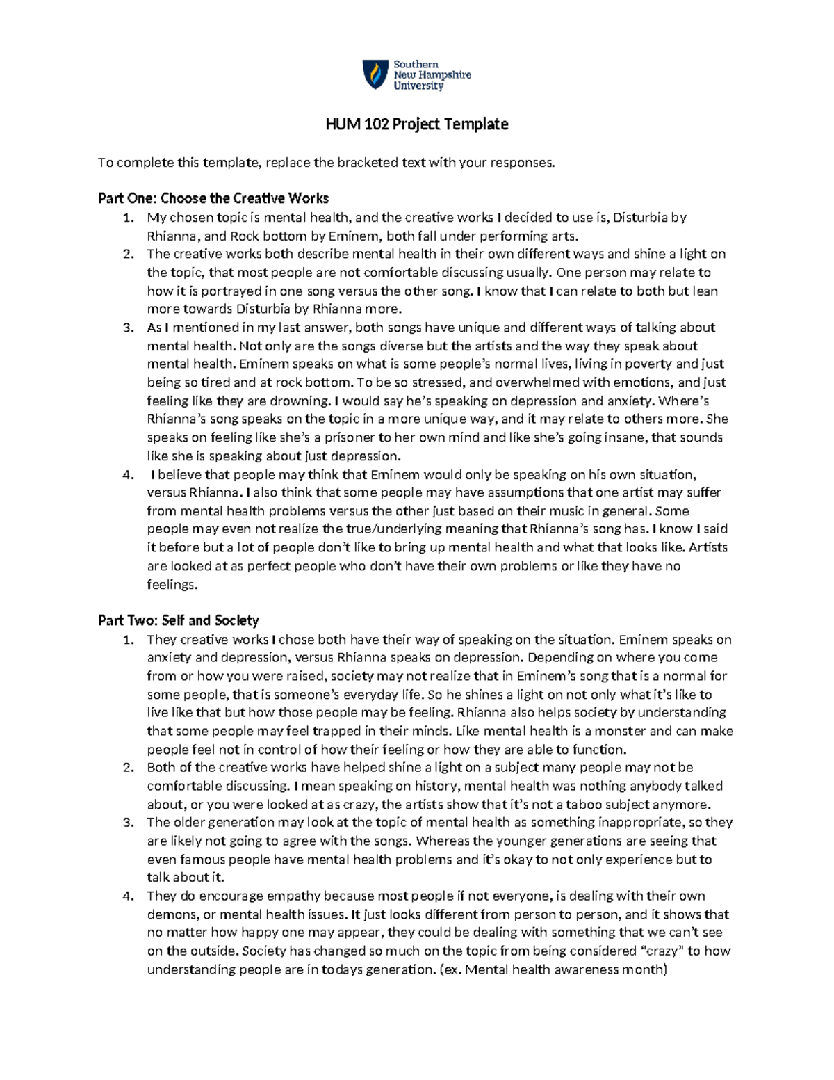 HUM+102+Project+Proposal - HUM 102 Project Template To complete this ...