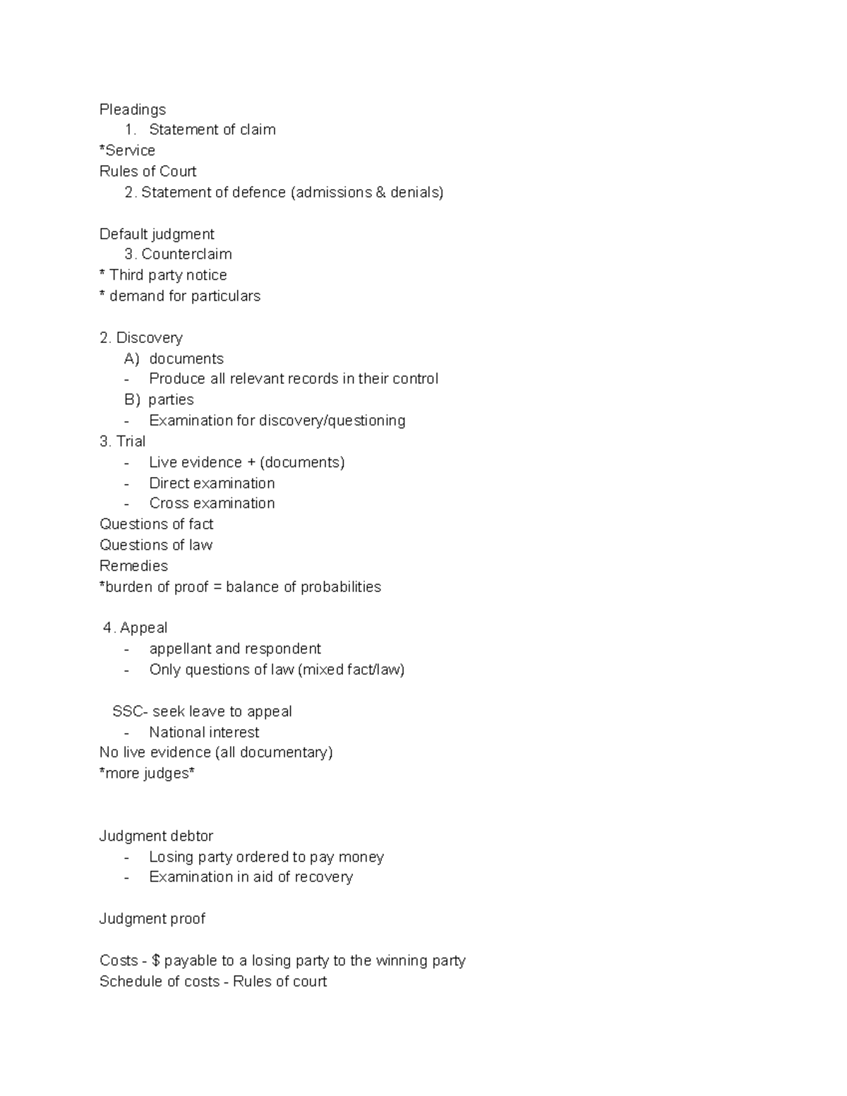 Pleadings - The information regarding the pleading process - Pleadings ...