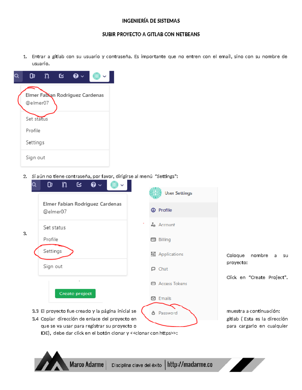 Guía Subir Proyecto A Gitlab Netbeans Subir Proyecto A Gitlab Con Netbeans Entrar A Gitlab Con 1093