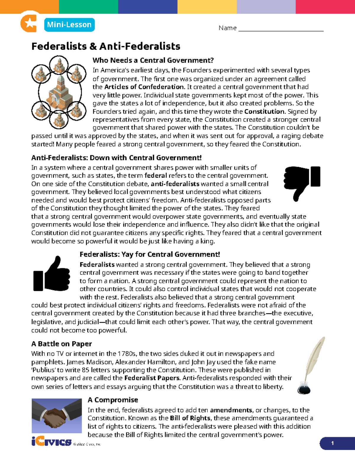 Brinya Douglas - Federalists Anti-Federalists Student Docs - © 2022 ...