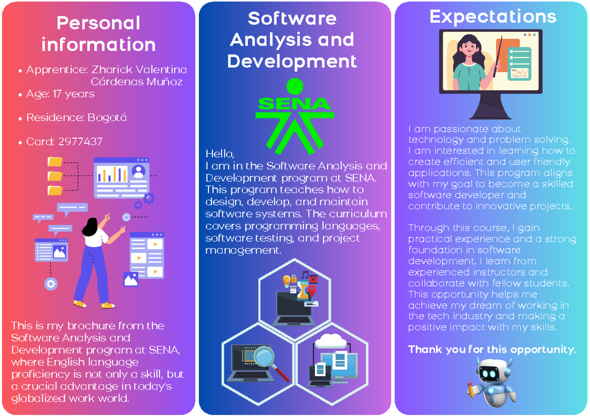 Inglés Folleto. GA1-240202501-AA1-EV03 - Software Analysis and Development Apprentice: Zharick ...