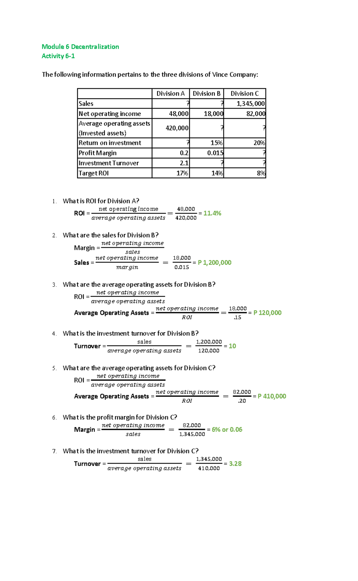 AE 23 Module 6 Activities - Module 6 Decentralization Activity 6- The ...