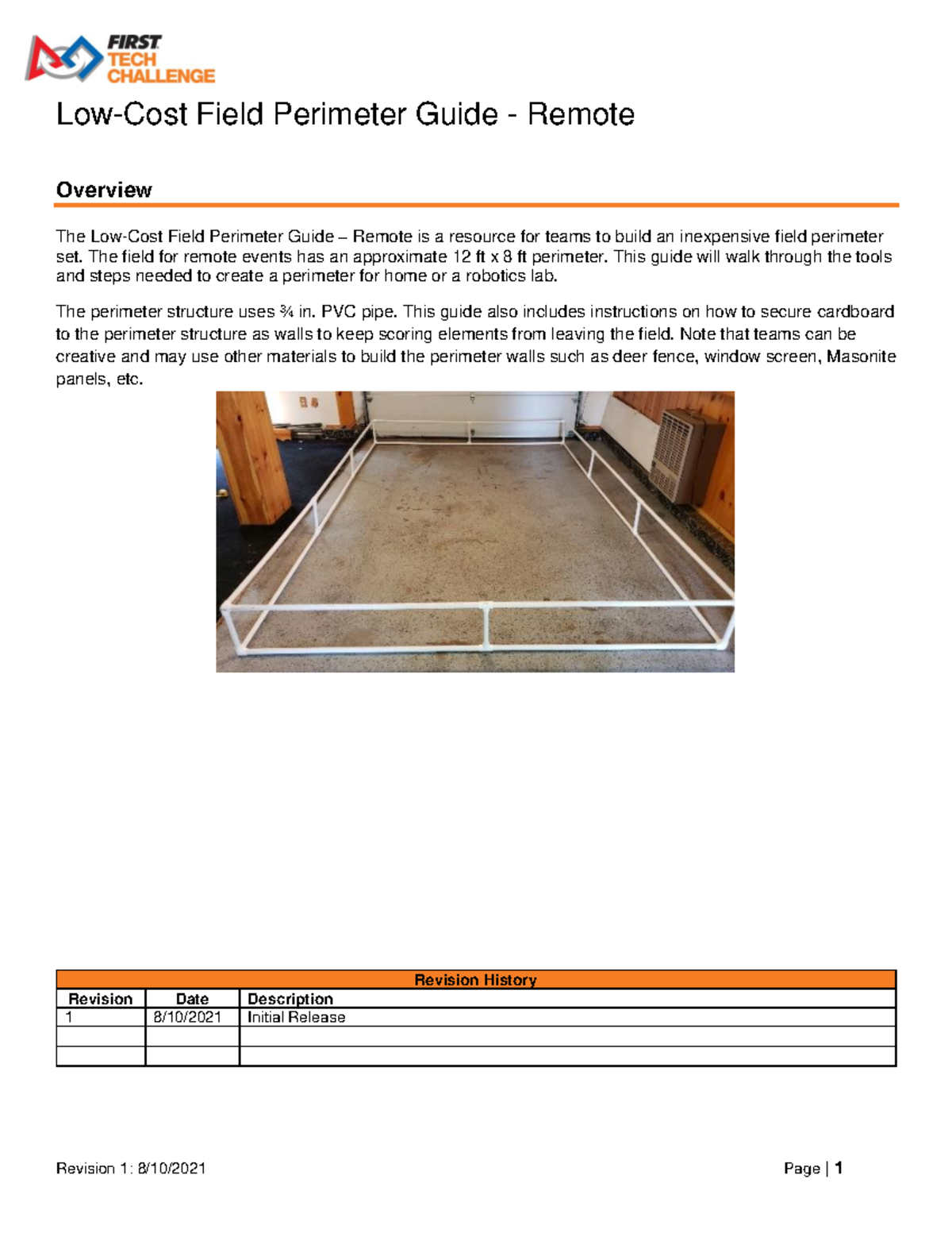 Low cost perimeter build guide remote - Low-Cost Field Perimeter Guide ...
