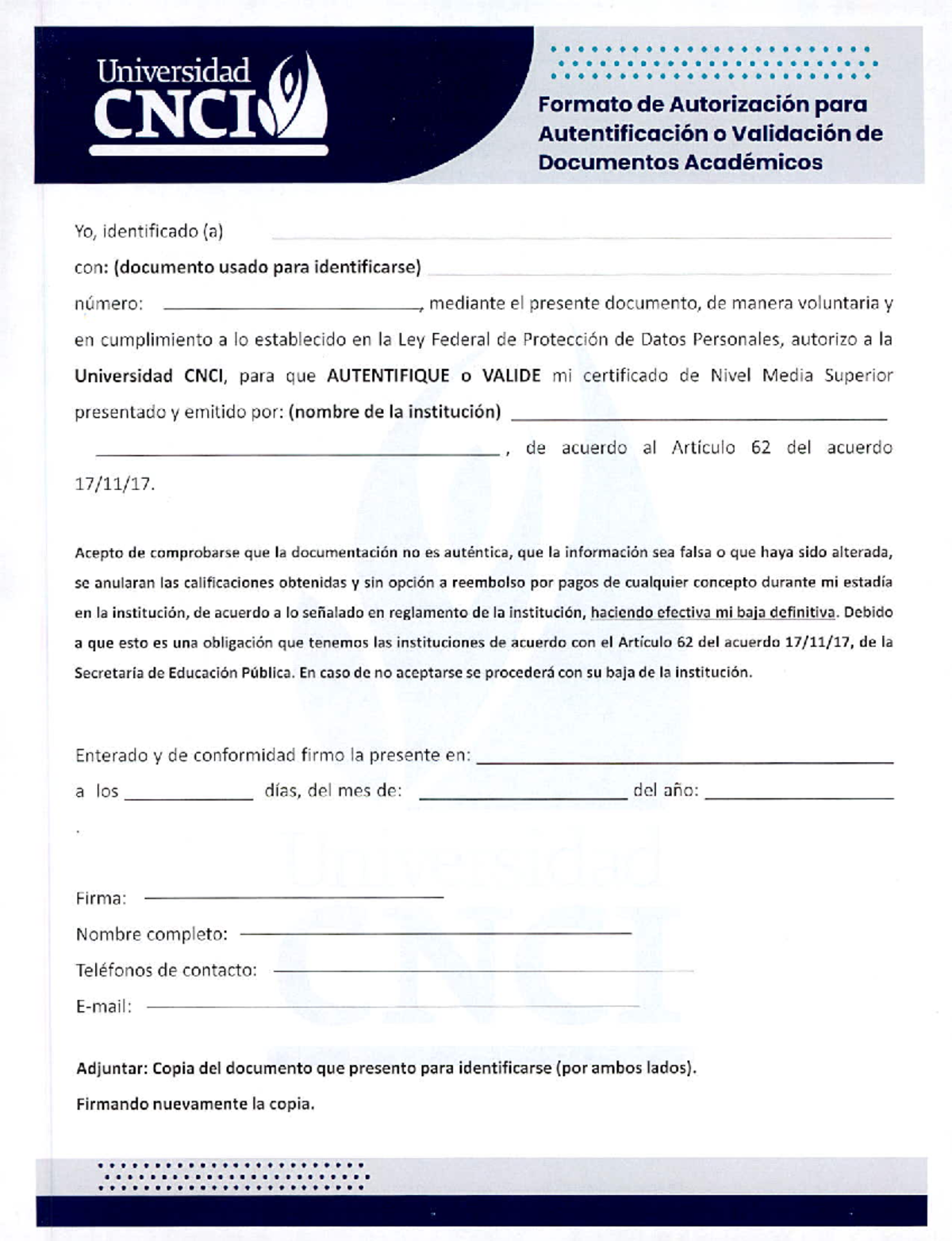 Formato Autorizacion - Fotnato - Metodología de la investigación - Studocu