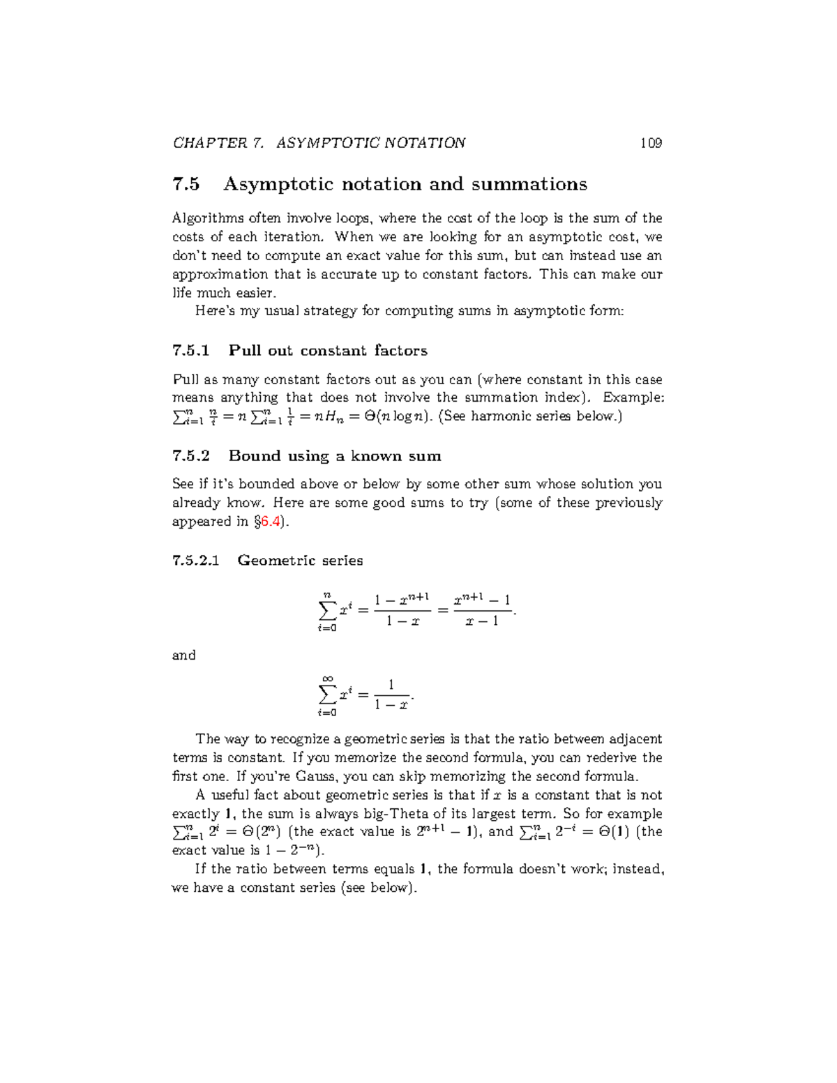 Asymptotic Notation and Summations - Studocu