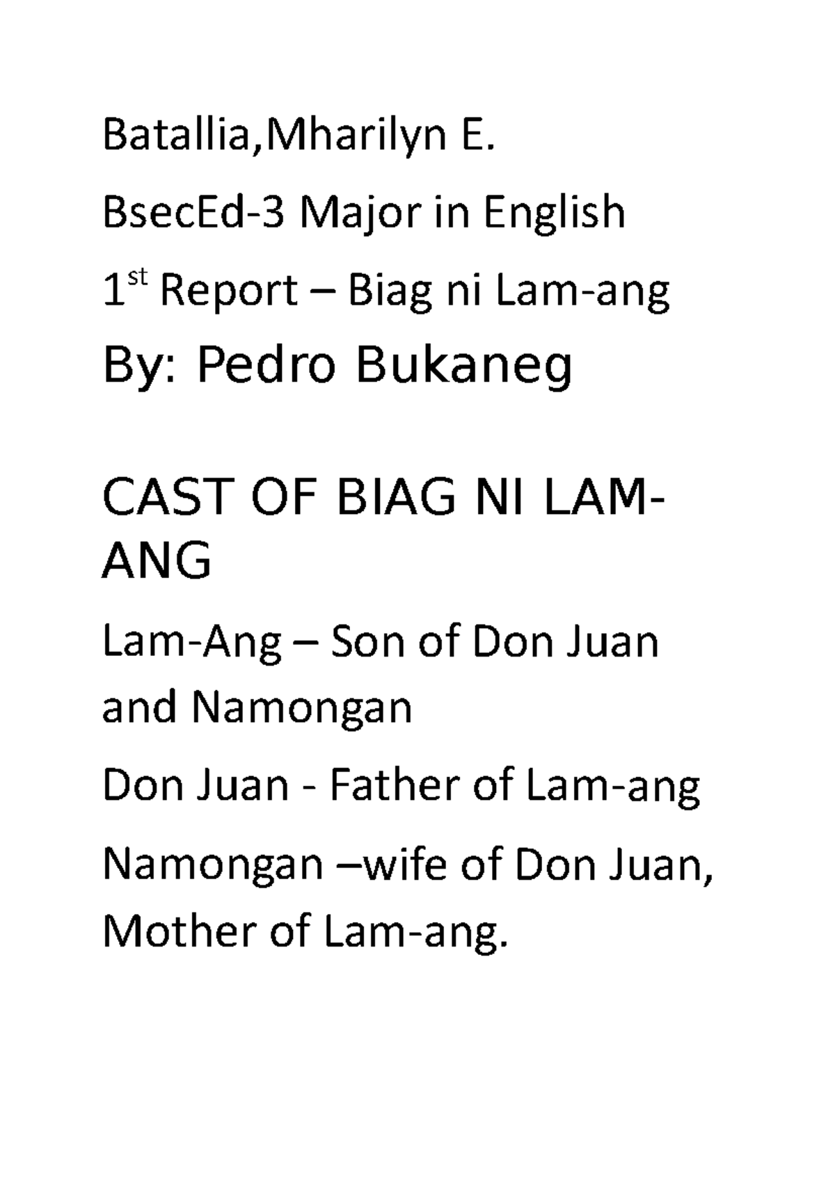 Document - fhgjvhhk - Batallia,Mharilyn E. BsecEd-3 Major in English 1 ...