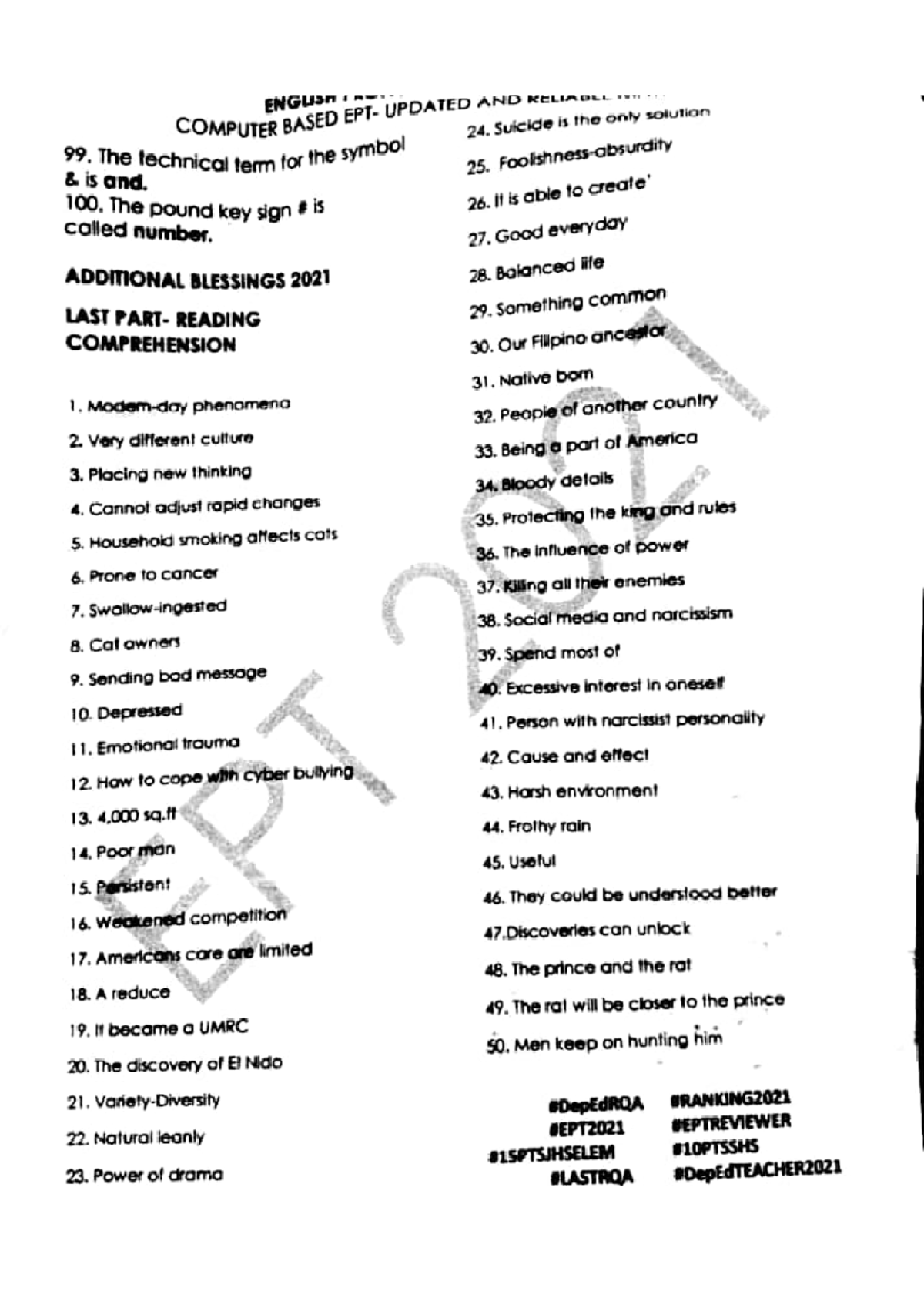 EPT-2021-2022 - EPT Test Reviewer - Teaching and Assessment of ...