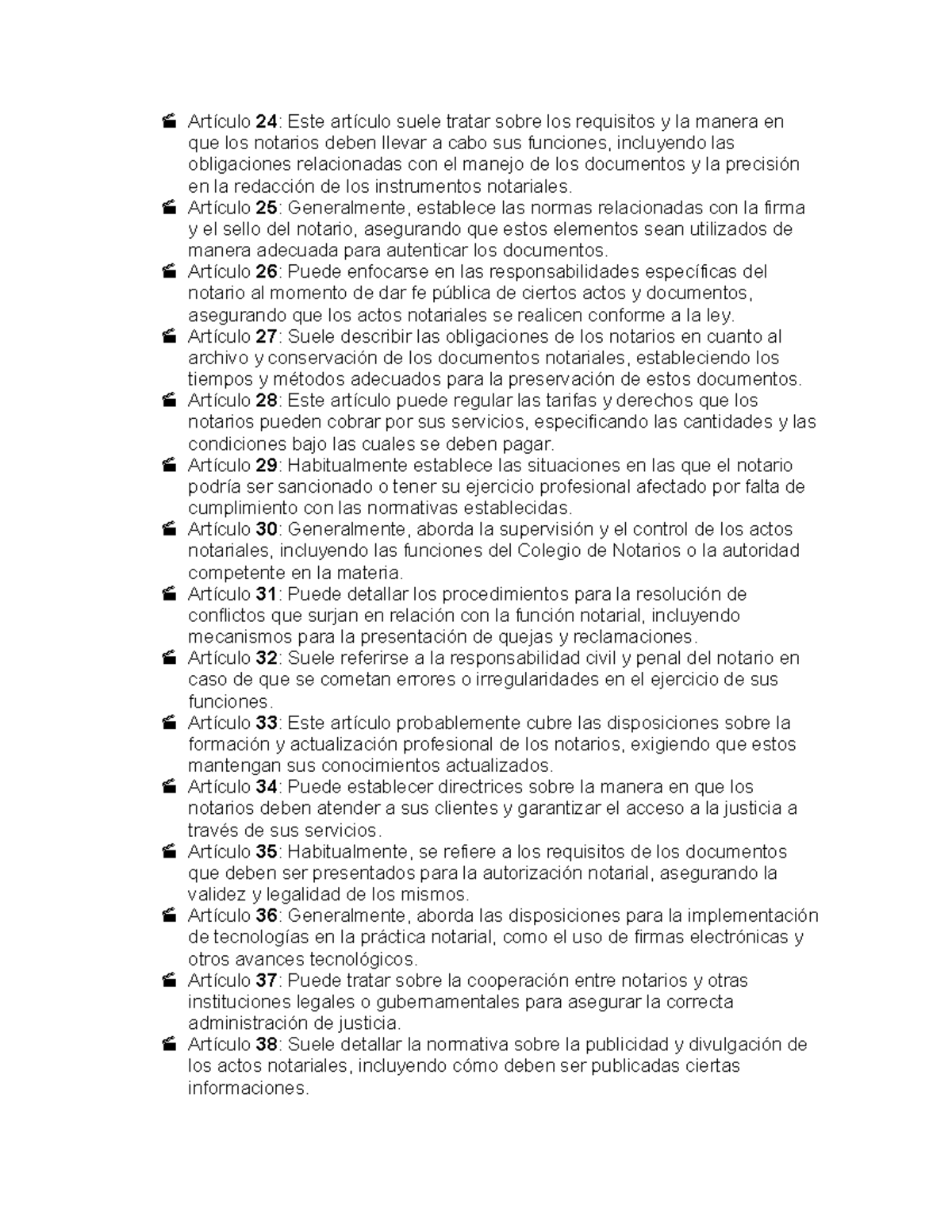 Artículo 24 - informacion del RT 24 DE LA LEY NOTARIAL - Artículo 24 ...