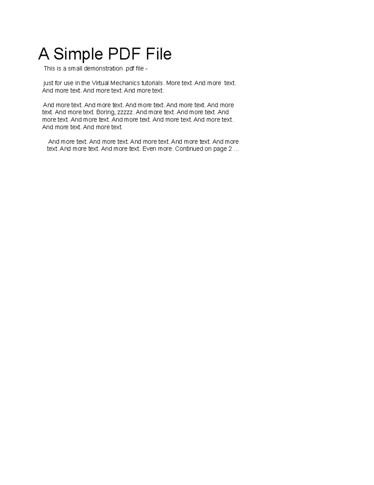 Sample - hii - A Simple PDF File This is a small demonstration .pdf file - just for use in the ...