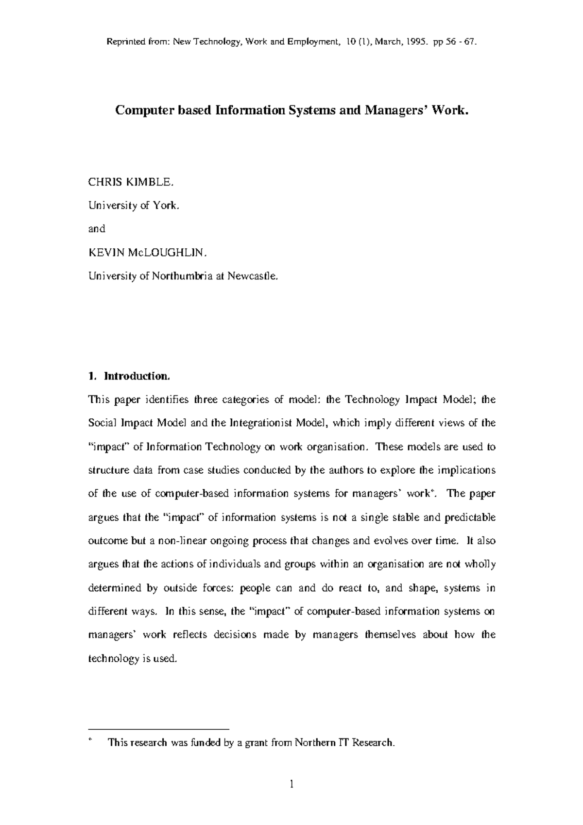 CBIS Manager's Word - Computer-Based Information System Manager's Word - Computer based ...