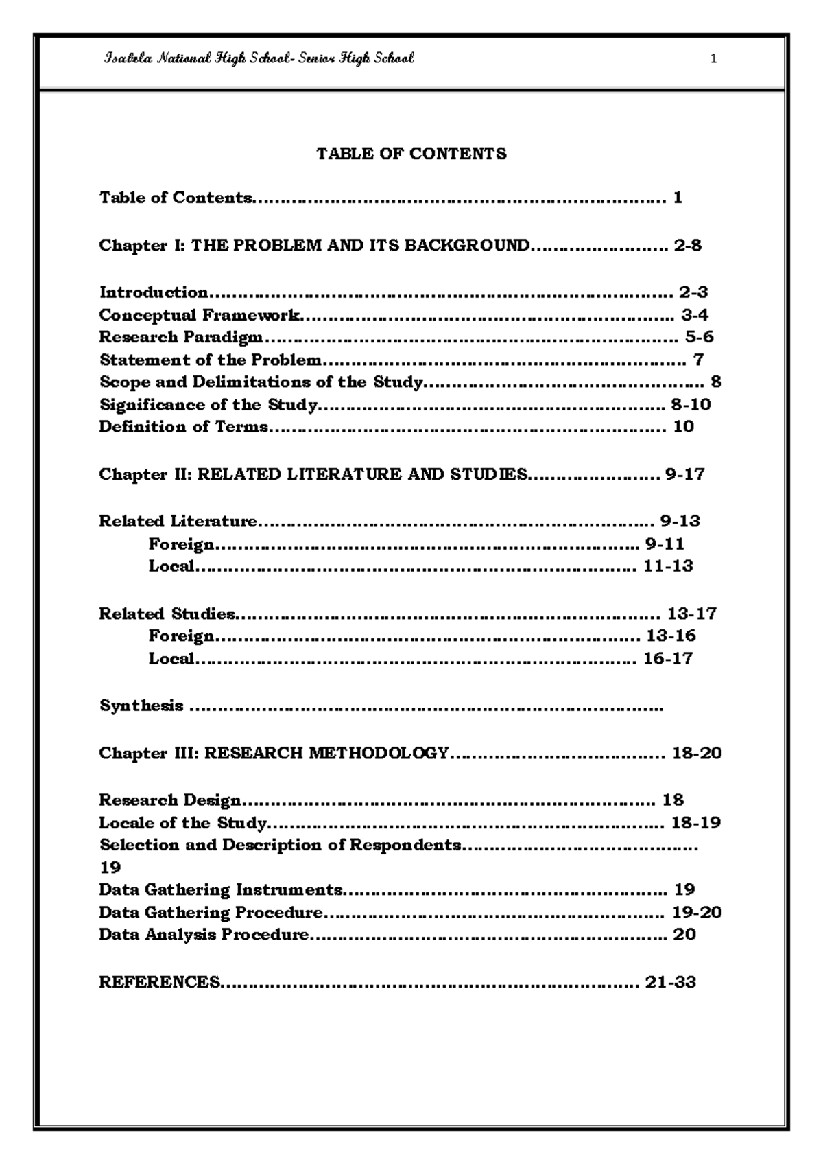 Autism - research - TABLE OF CONTENTS Table of - Studocu