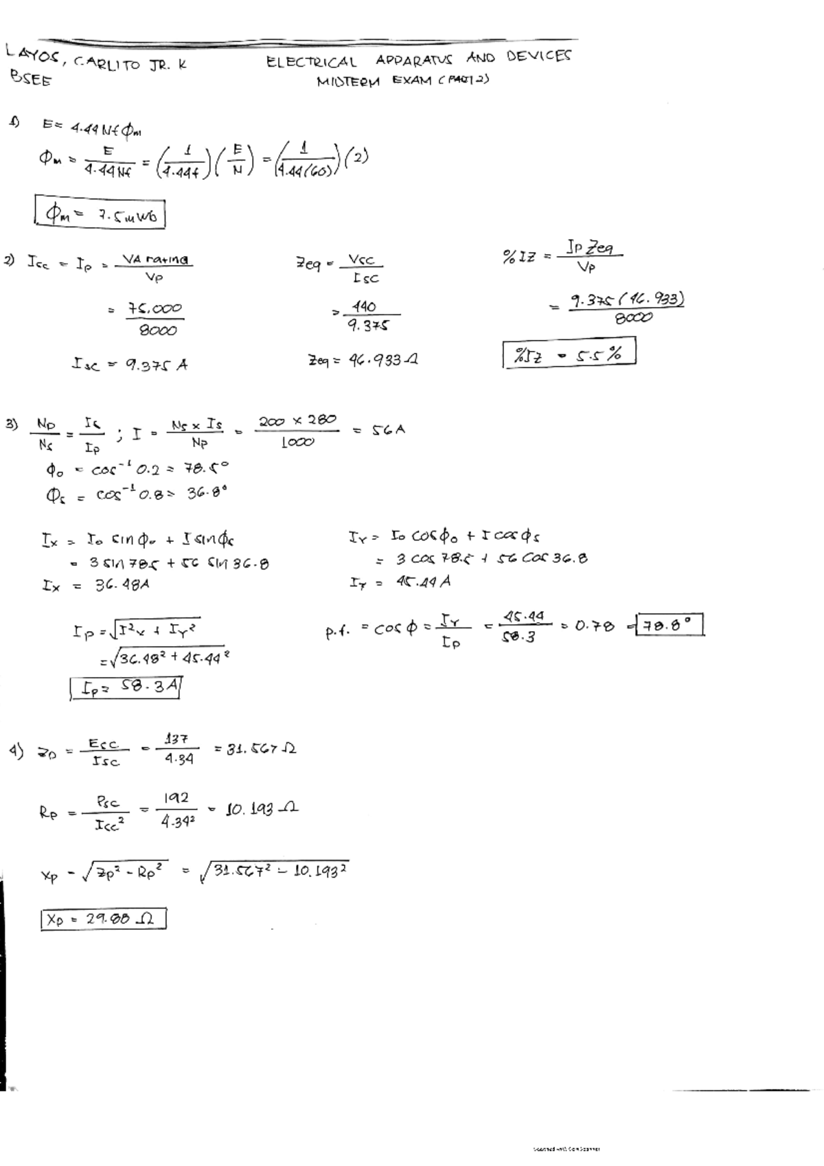 Apparatus midterm exam - Mechanical Engineering - NVSU - Studocu