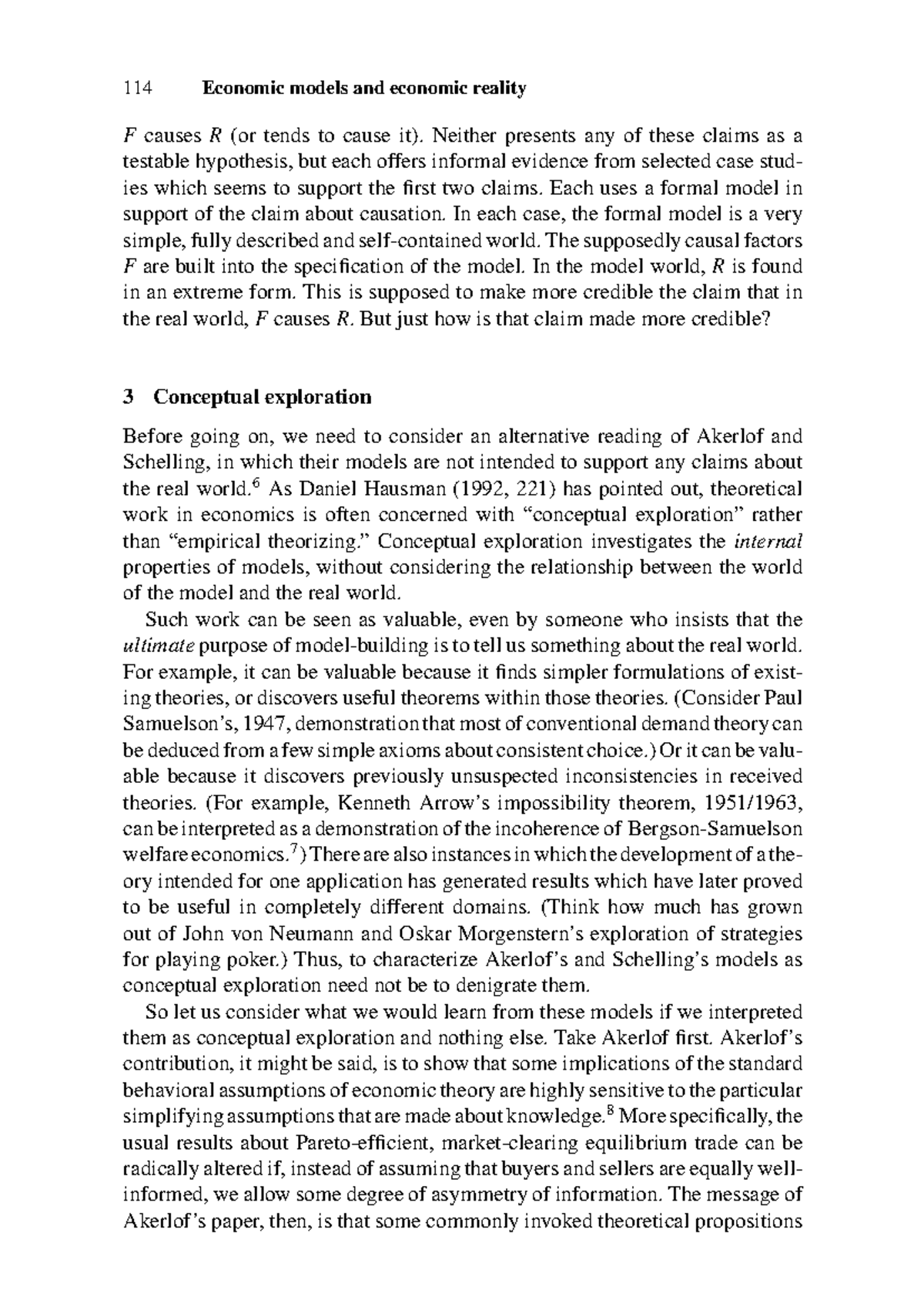 Economy-27 - notes - 114 Economic models and economic reality F causes ...