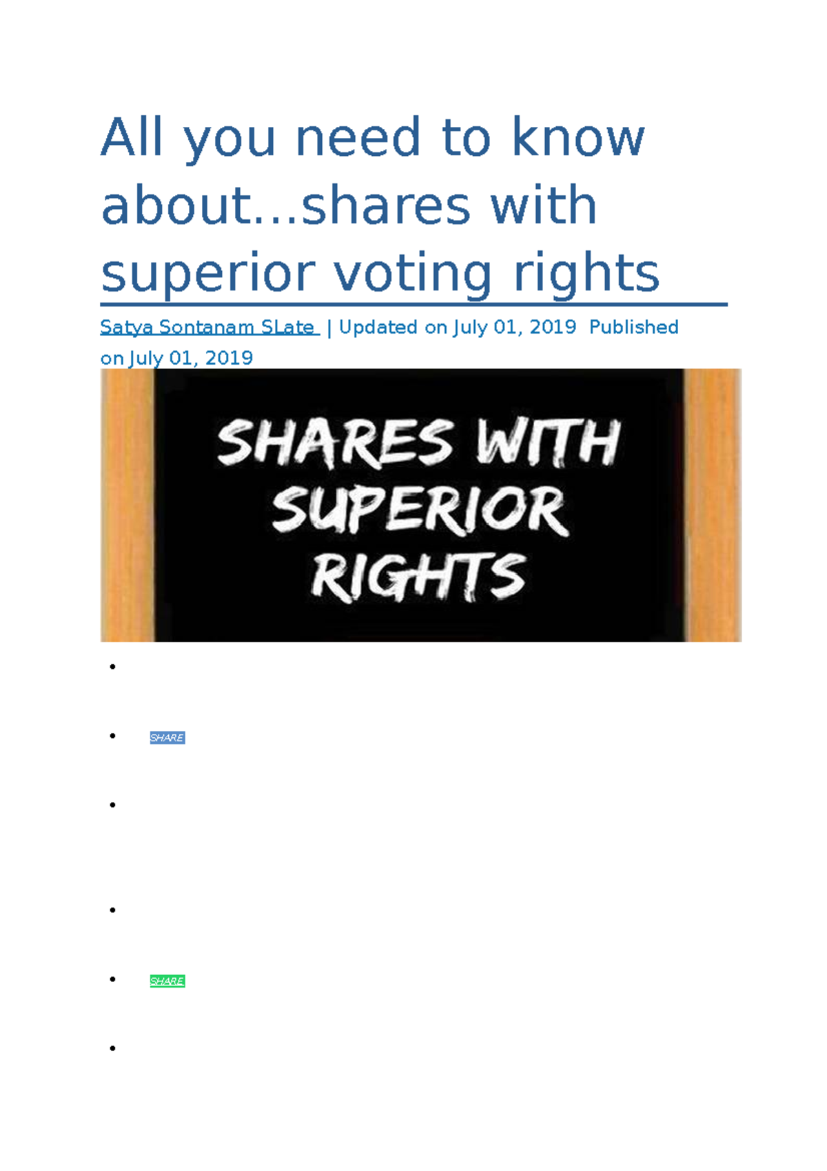 Article ON Voting Rights - All you need to know about.. with superior ...