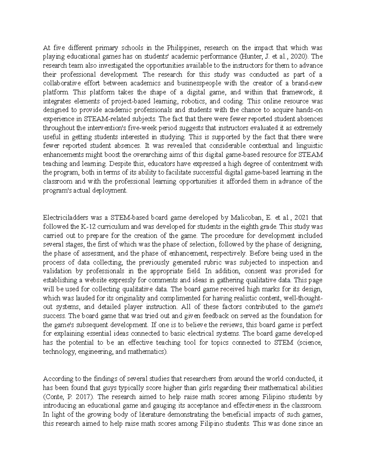 Local study - four four - cscdsvds - At five different primary schools ...