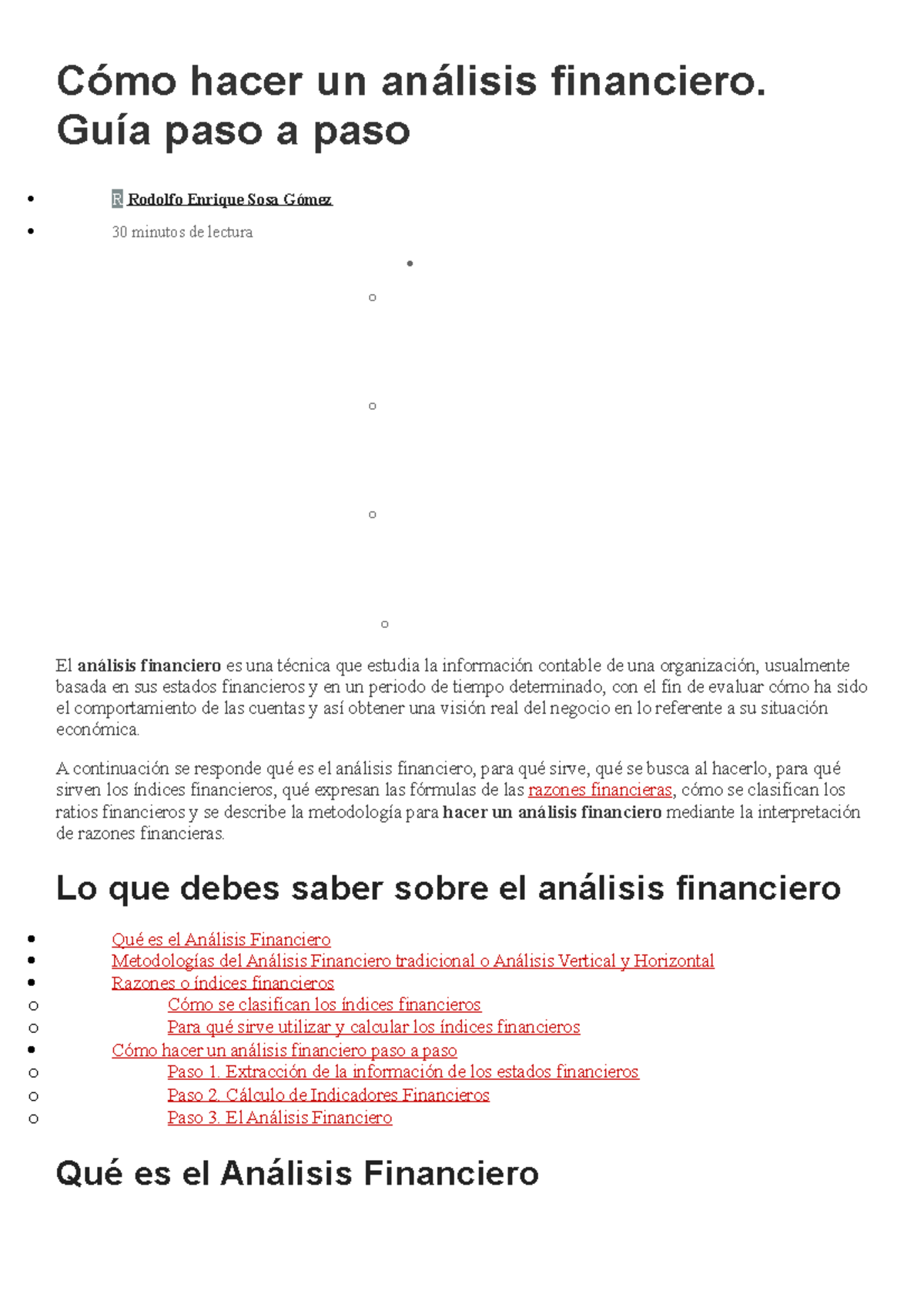 Cómo Hacer Un Análisis Financiero Guía Paso A Paso R Rodolfo Enrique