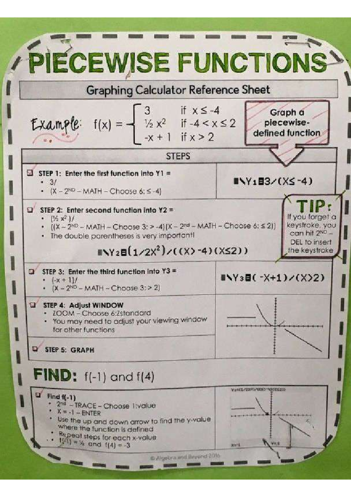 TI-84 Graphing Calculator Steps - MATH 125 - Studocu