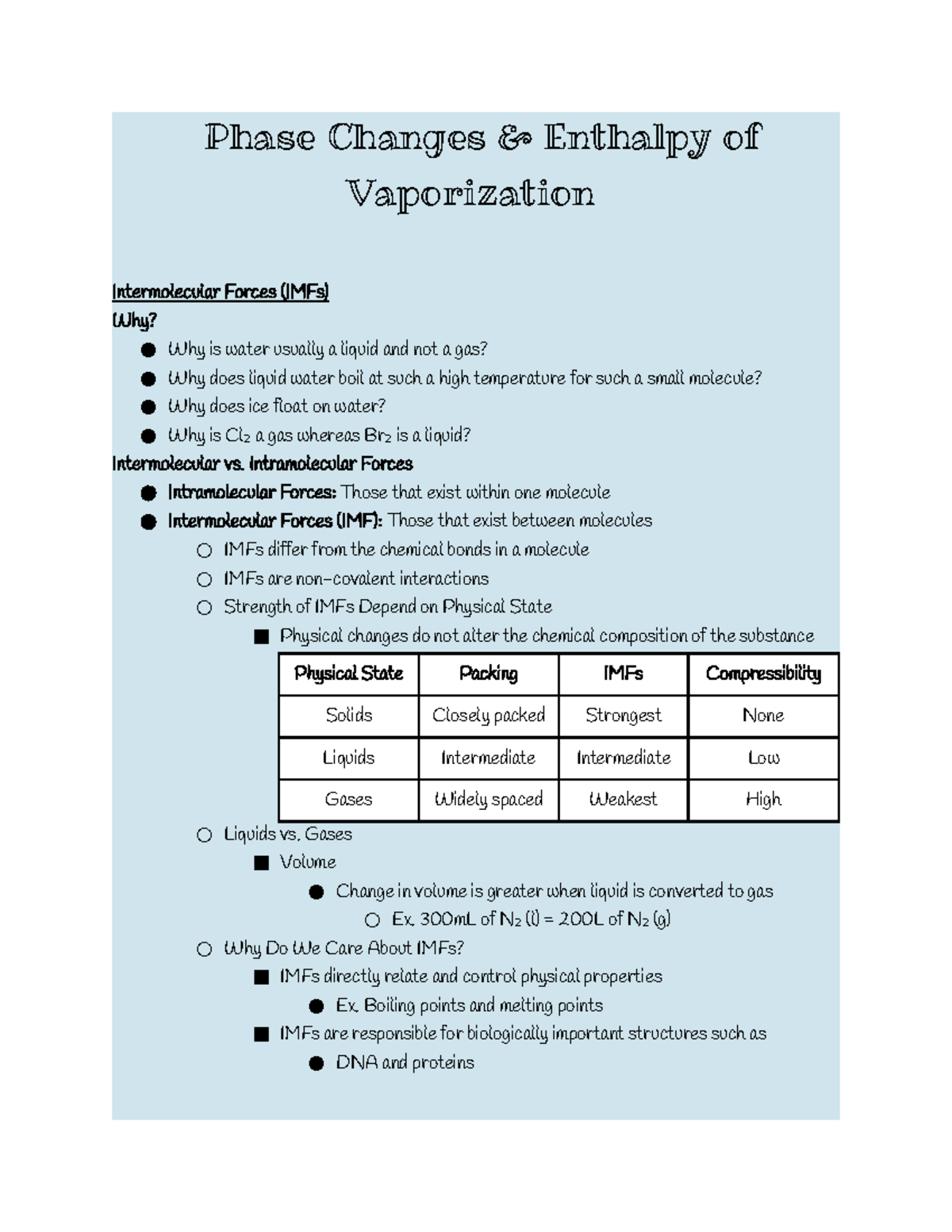 Phase Changes Enthalpy of Vaporization - Phase Changes & Enthalpy of ...